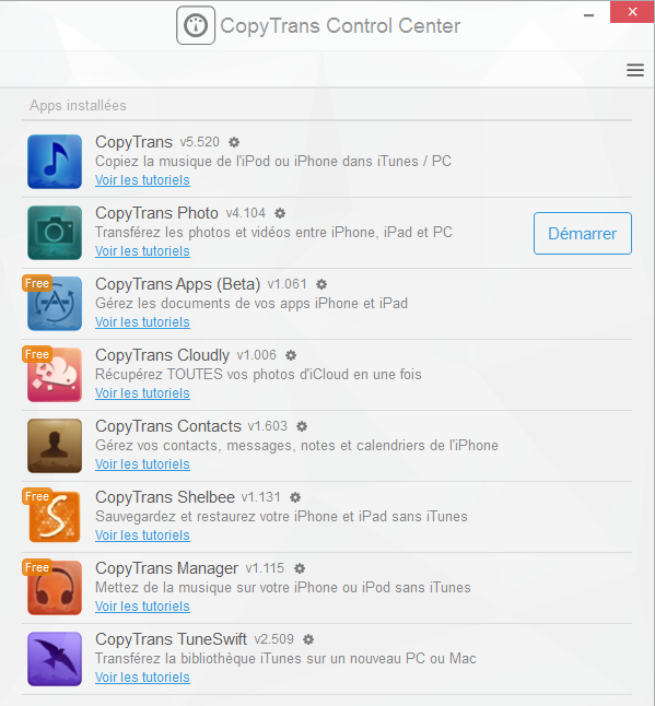 Comment installer les logiciels CopyTrans sur différents ordinateurs