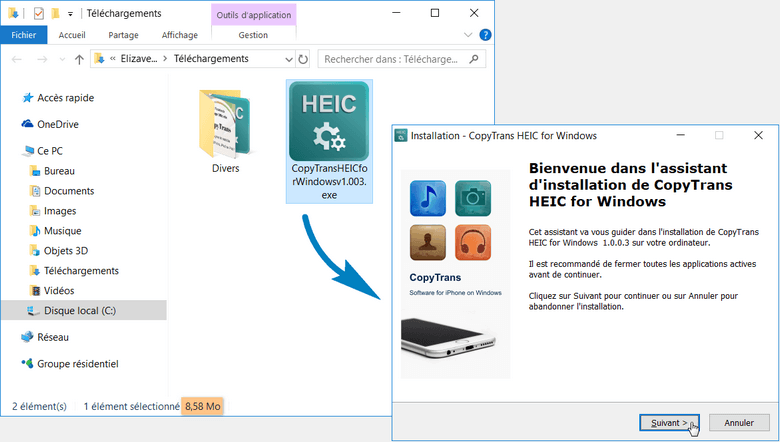 HEIC, HEIF et HEVC : comment les ouvrir et gérer sur le PC - CopyTrans