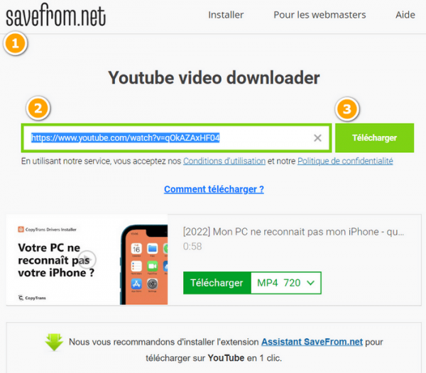 (2 façons simples) Télécharger une vidéo YouTube sur l’iPhone